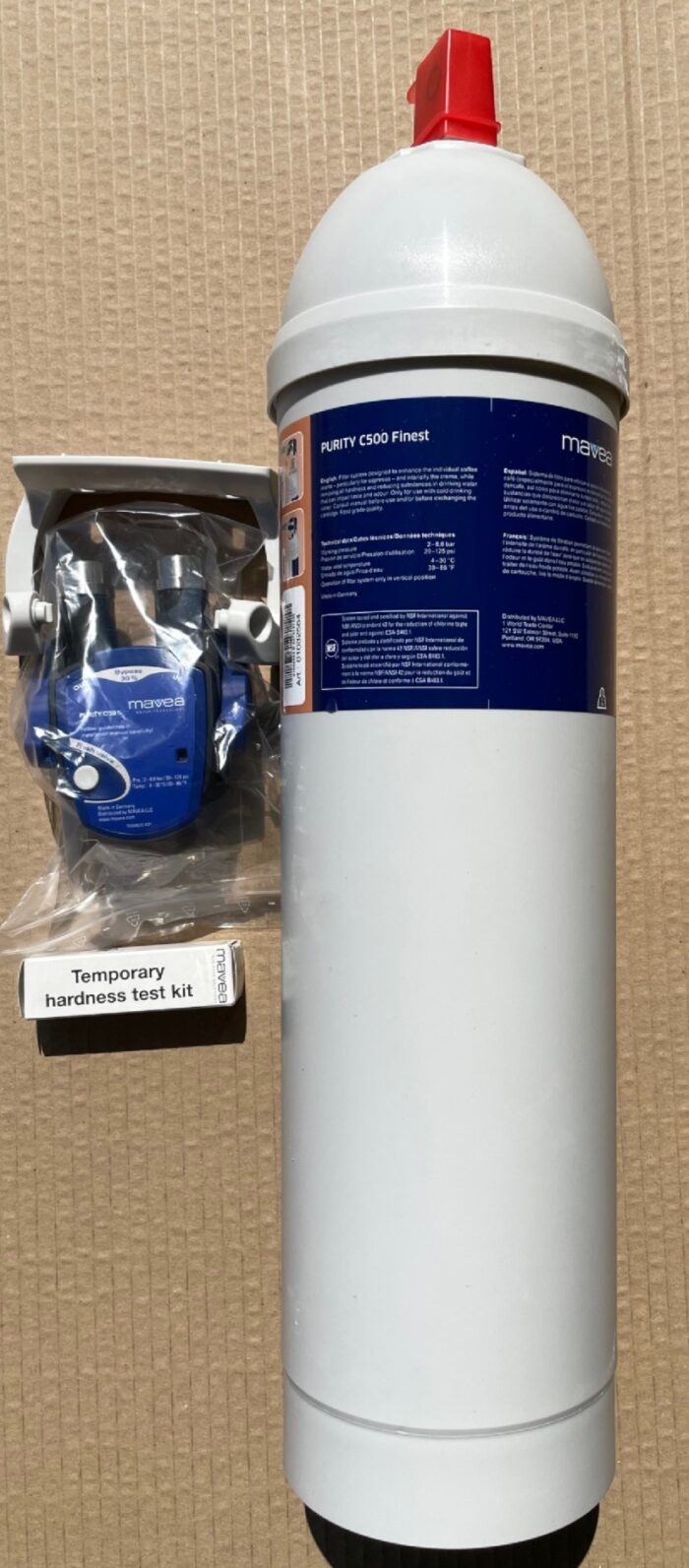 Mavea C500 Finest Starter Kit includes filter, bracket, head and test ...